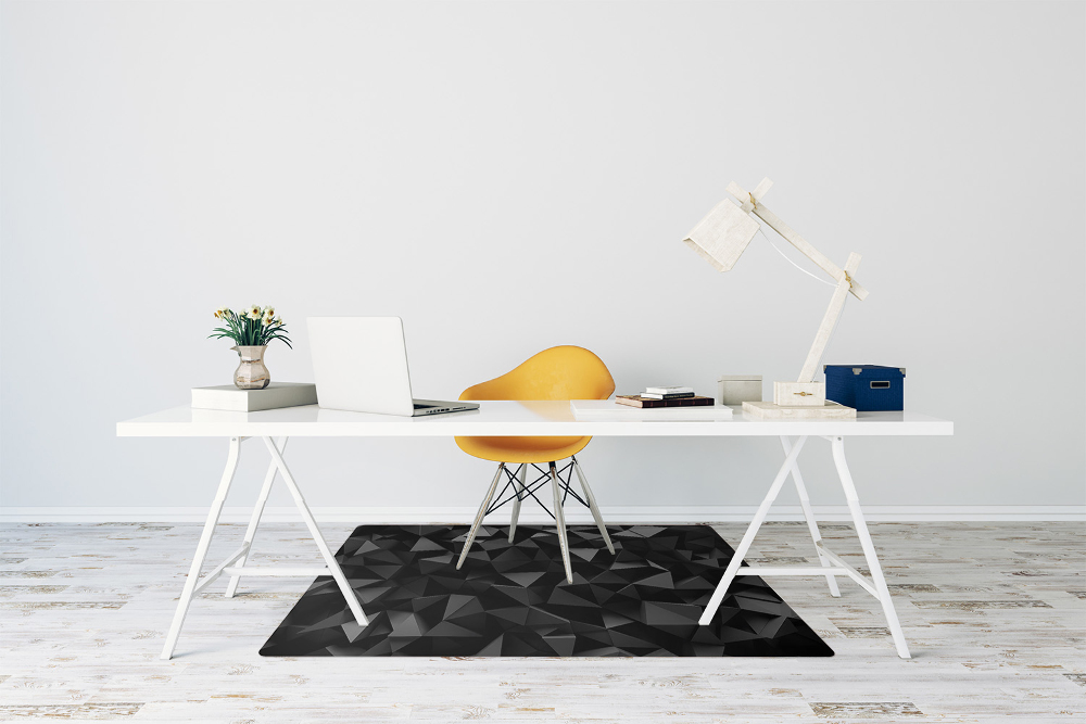 Office chair mat Abstraction black